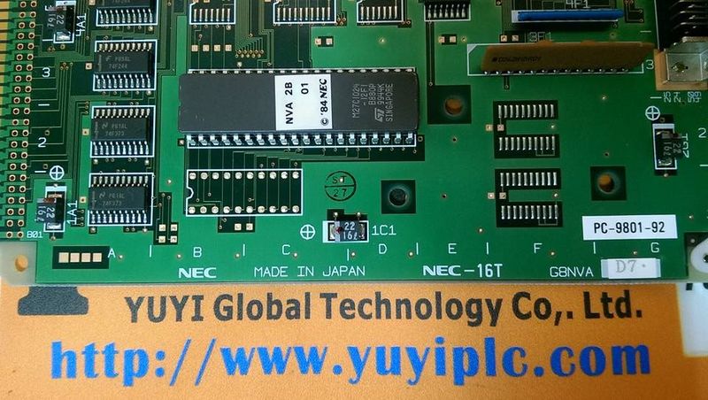 NEC PC-9801-92 NEC-16T G8NVA D7 BOARD - 裕益科技自動化設備可程式編碼器PLC分散式控制系統DCS